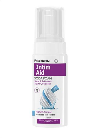INTIM AID SODA FOAM Αφρός καθαρισμού pH 9.0 | FREZYDERM